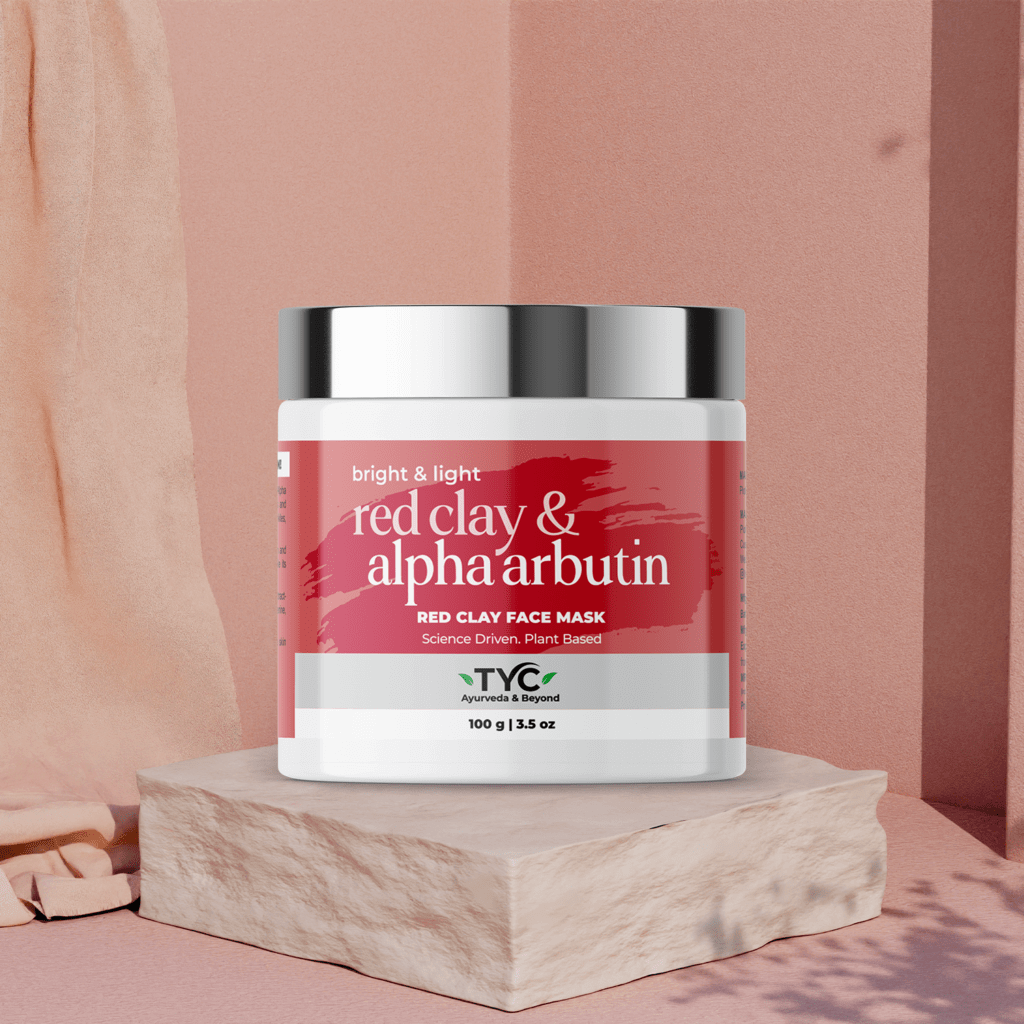 RED CLAY FACE MASK – Red Clay + Alpha Arbutin | 100gms – Tyc